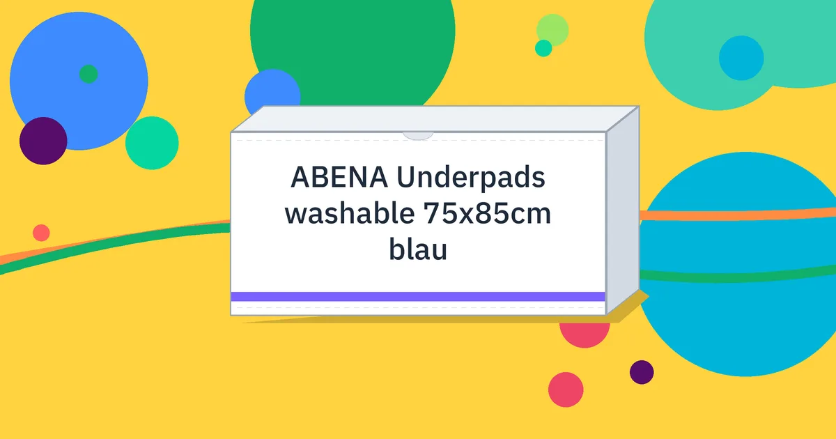 Symbolbild: Packung mit der Aufschrift ABENA Underpads washable 75x85cm blau (PZN 18745002) – Verfügbarkeit und Bezug in Apotheken in Frankfurt am Main