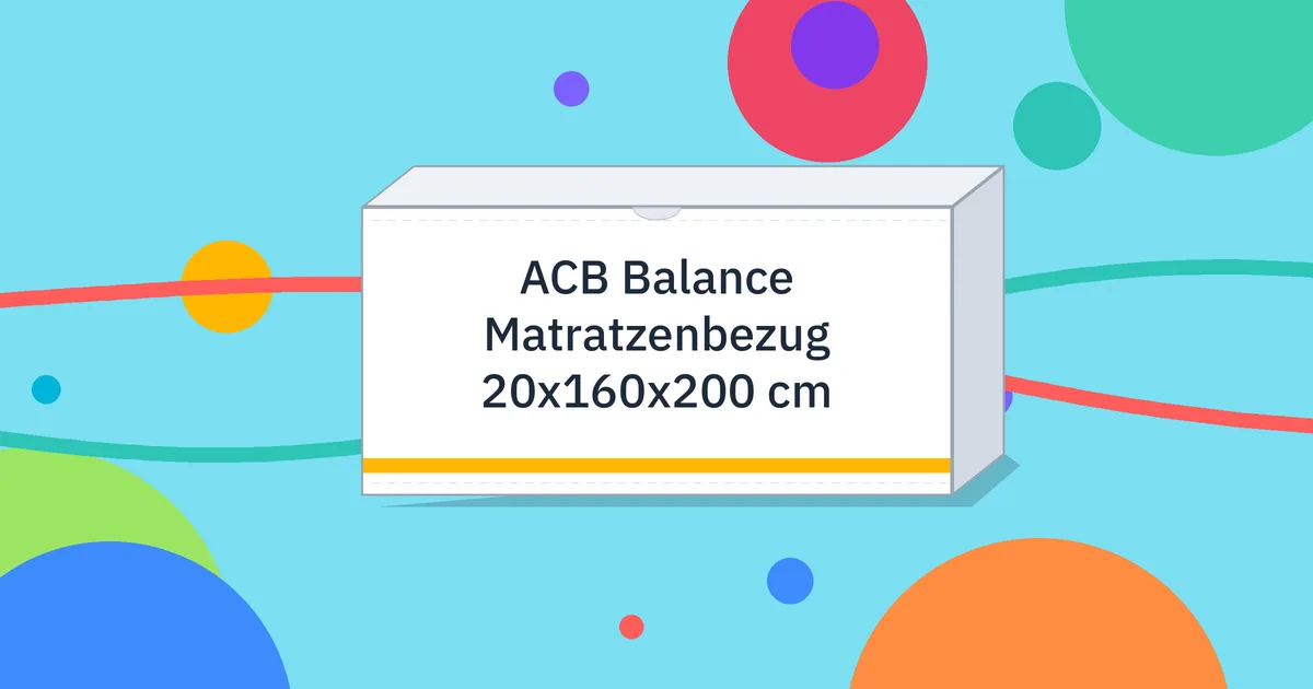 Symbolbild: Packung mit der Aufschrift ACB Balance Matratzenbezug 20x160x200 cm (PZN 11648862) – Verfügbarkeit und Bezug in Apotheken in Frankfurt am Main