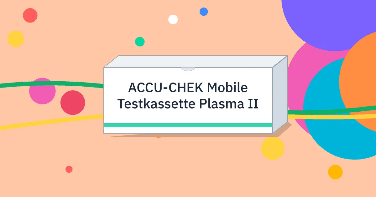 Symbolbild: Packung mit der Aufschrift ACCU-CHEK Mobile Testkassette Plasma II (PZN 14216123) – Verfügbarkeit und Bezug in Apotheken in Frankfurt am Main