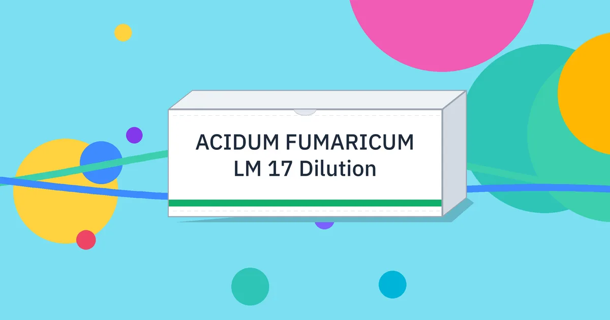 Symbolbild: Packung mit der Aufschrift ACIDUM FUMARICUM LM 17 Dilution (PZN 13274615) – Verfügbarkeit und Bezug in Apotheken in Frankfurt am Main
