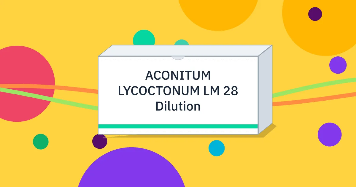 Symbolbild: Packung mit der Aufschrift ACONITUM LYCOCTONUM LM 28 Dilution (PZN 13292004) – Verfügbarkeit und Bezug in Apotheken in Frankfurt am Main