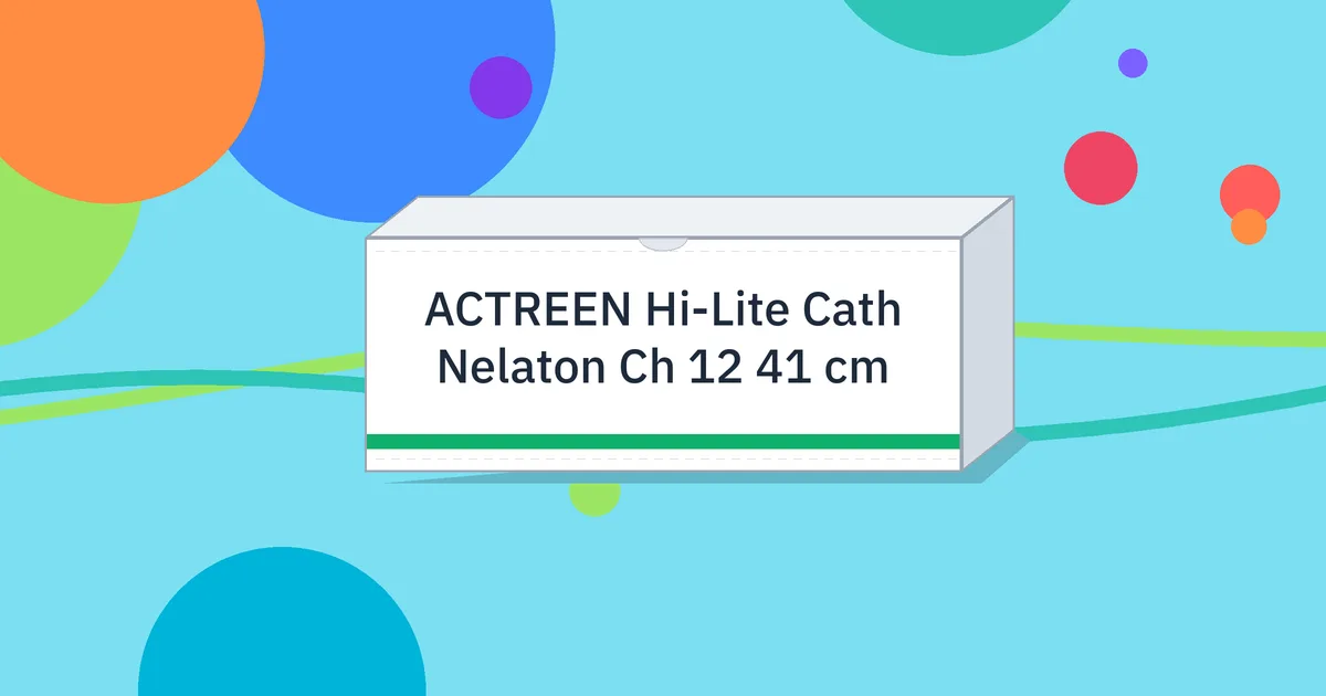 Symbolbild: Packung mit der Aufschrift ACTREEN Hi-Lite Cath Nelaton Ch 12 41 cm (PZN 09948930) – Verfügbarkeit und Bezug in Apotheken in Frankfurt am Main