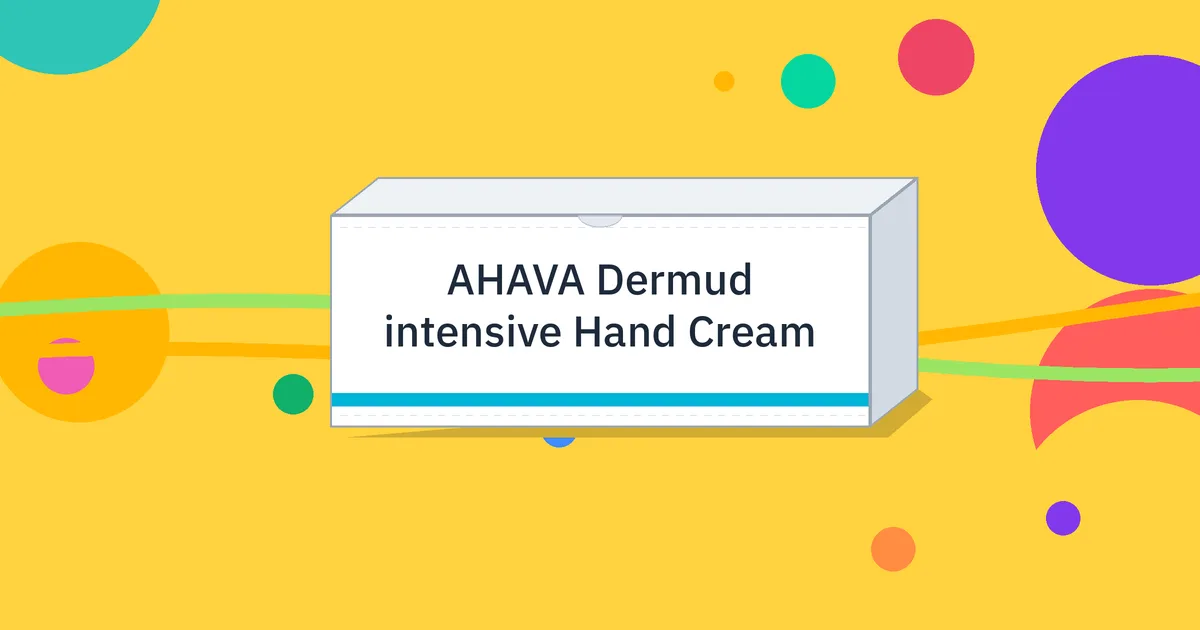 Symbolbild: Packung mit der Aufschrift AHAVA Dermud intensive Hand Cream (PZN 09527513) – Verfügbarkeit und Bezug in Apotheken in Frankfurt am Main