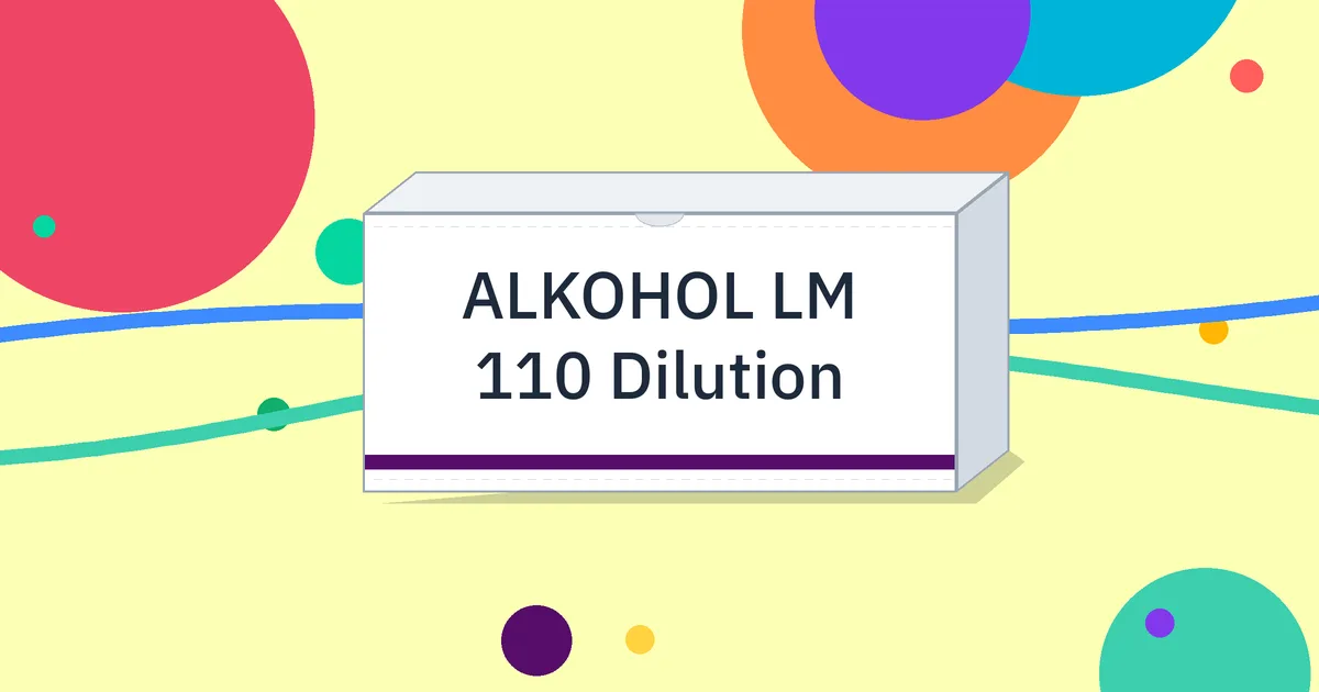 Symbolbild: Packung mit der Aufschrift ALKOHOL LM 110 Dilution (PZN 13311397) – Verfügbarkeit und Bezug in Apotheken in Frankfurt am Main