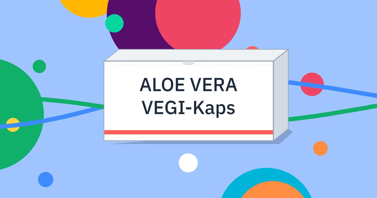 Symbolbild: Packung mit der Aufschrift ALOE VERA VEGI-Kaps (PZN 13747054) – Verfügbarkeit und Bezug in Apotheken in Frankfurt am Main