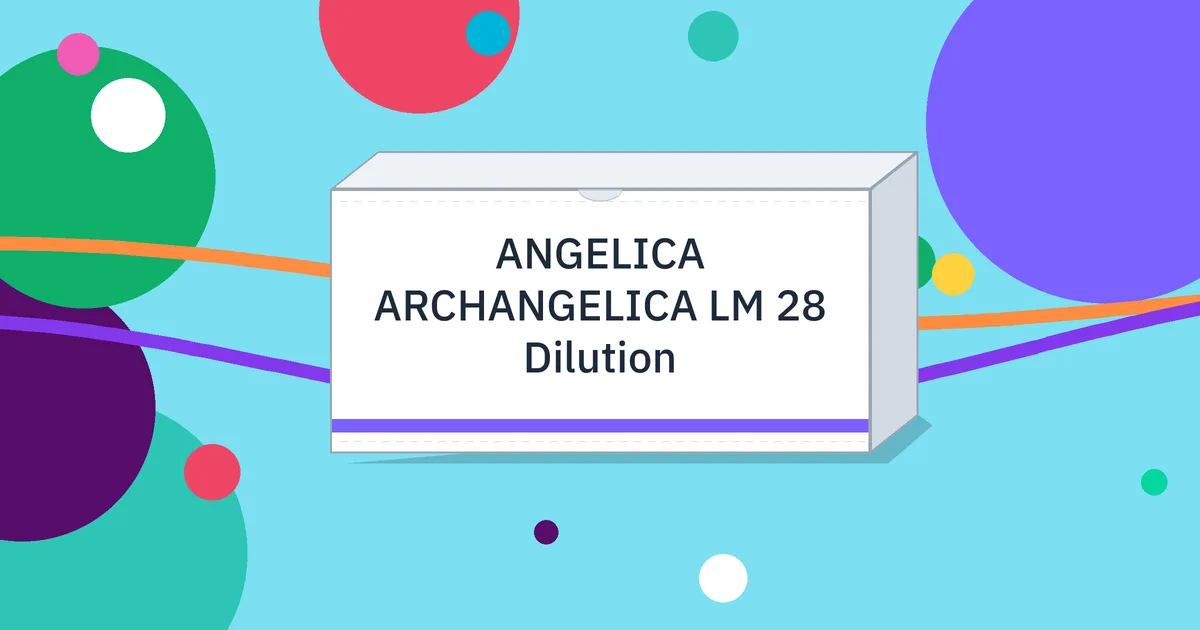 Symbolbild: Packung mit der Aufschrift ANGELICA ARCHANGELICA LM 28 Dilution (PZN 13368150) – Verfügbarkeit und Bezug in Apotheken in Frankfurt am Main