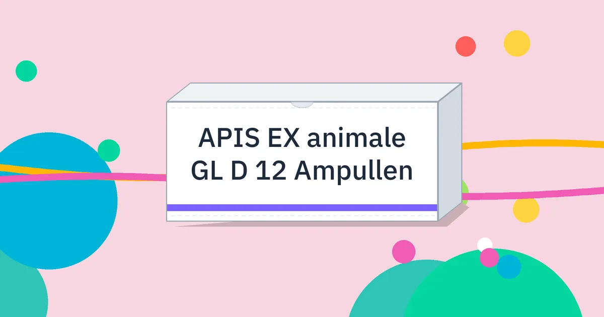 Symbolbild: Packung mit der Aufschrift APIS EX animale GL D 12 Ampullen (PZN 03359233) – Verfügbarkeit und Bezug in Apotheken in Frankfurt am Main