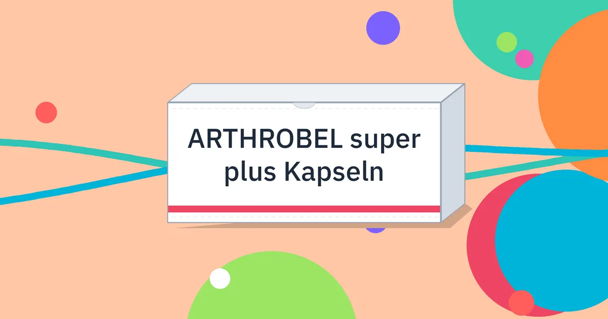 Symbolbild: Packung mit der Aufschrift ARTHROBEL super plus Kapseln (PZN 08837217) – Verfügbarkeit und Bezug in Apotheken in Frankfurt am Main