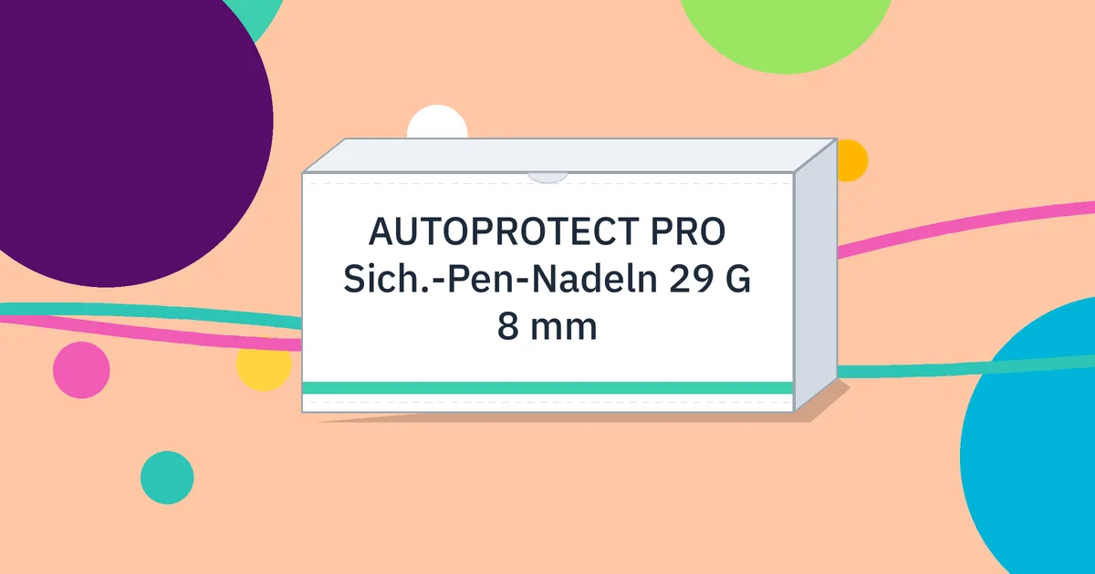 Symbolbild: Packung mit der Aufschrift AUTOPROTECT PRO Sich.-Pen-Nadeln 29 G 8 mm (PZN 19645774) – Verfügbarkeit und Bezug in Apotheken in Frankfurt am Main