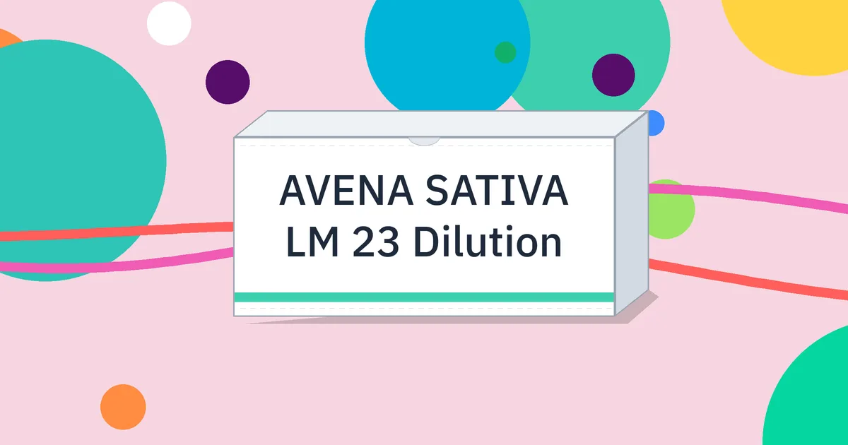 Symbolbild: Packung mit der Aufschrift AVENA SATIVA LM 23 Dilution (PZN 12786885) – Verfügbarkeit und Bezug in Apotheken in Frankfurt am Main