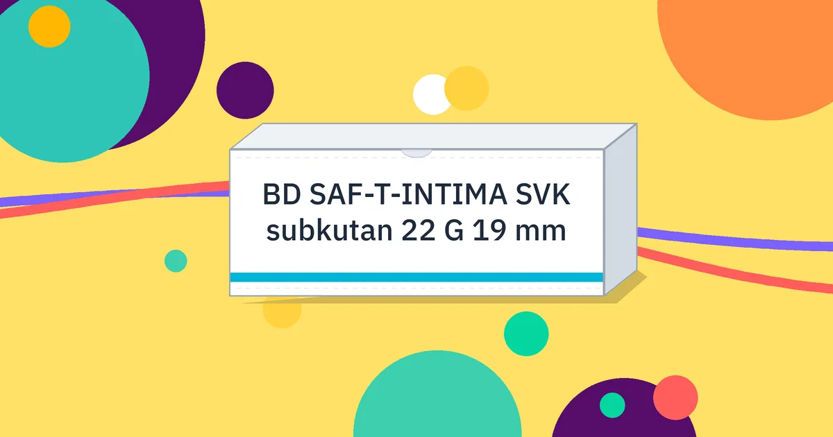 Symbolbild: Packung mit der Aufschrift BD SAF-T-INTIMA SVK subkutan 22 G 19 mm (PZN 17755168) – Verfügbarkeit und Bezug in Apotheken in Frankfurt am Main