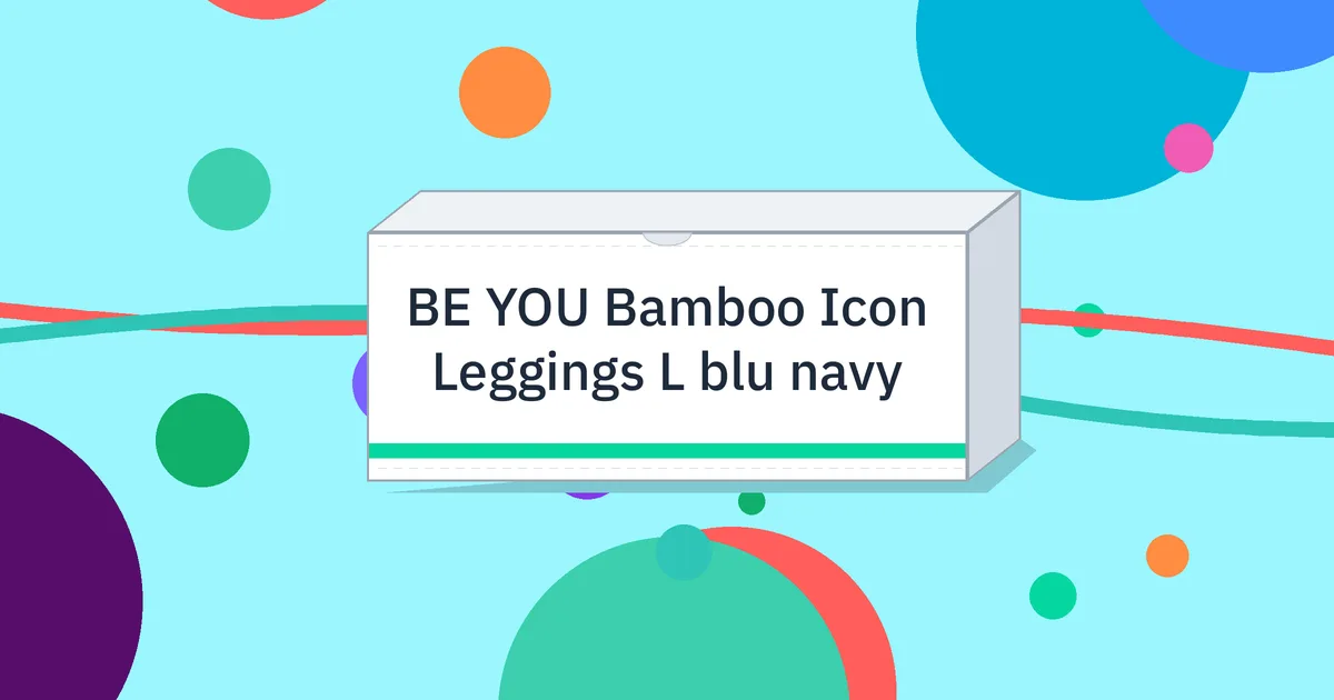 Symbolbild: Packung mit der Aufschrift BE YOU Bamboo Icon Leggings L blu navy (PZN 19165123) – Verfügbarkeit und Bezug in Apotheken in Frankfurt am Main