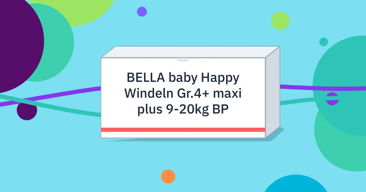 Symbolbild: Packung mit der Aufschrift BELLA baby Happy Windeln Gr.4+ maxi plus 9-20kg BP (PZN 15209906) – Verfügbarkeit und Bezug in Apotheken in Frankfurt am Main