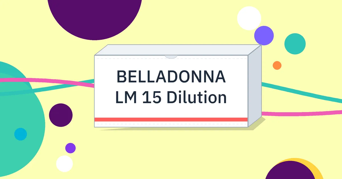 Symbolbild: Packung mit der Aufschrift BELLADONNA LM 15 Dilution (PZN 12791188) – Verfügbarkeit und Bezug in Apotheken in Frankfurt am Main
