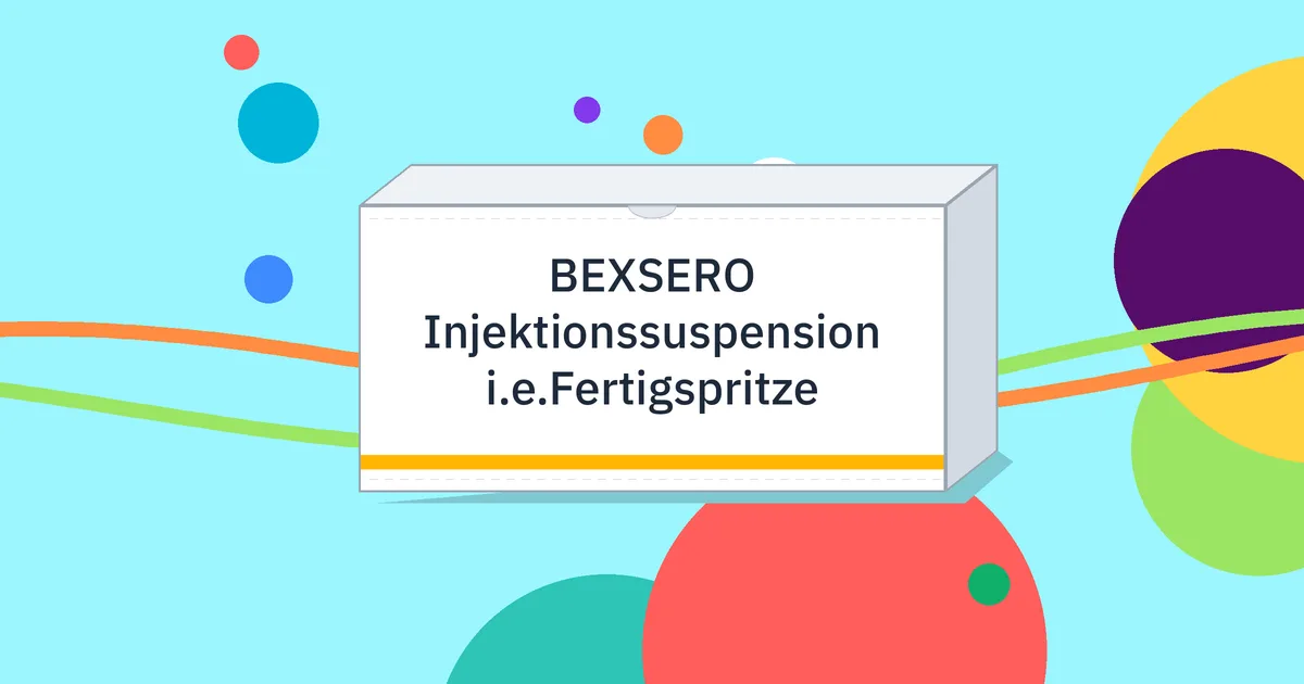 Symbolbild: Packung mit der Aufschrift BEXSERO Injektionssuspension i.e.Fertigspritze (PZN 20144014) – Verfügbarkeit und Bezug in Apotheken in Frankfurt am Main