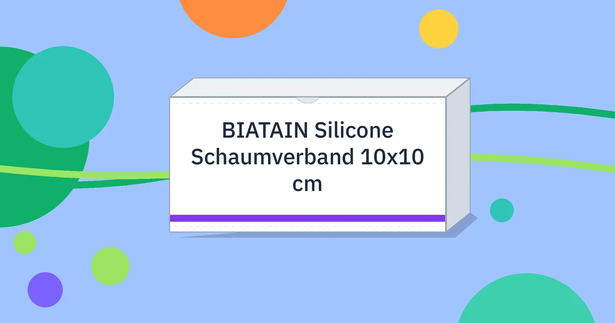 Symbolbild: Packung mit der Aufschrift BIATAIN Silicone Schaumverband 10x10 cm (PZN 03879292) – Verfügbarkeit und Bezug in Apotheken in Frankfurt am Main