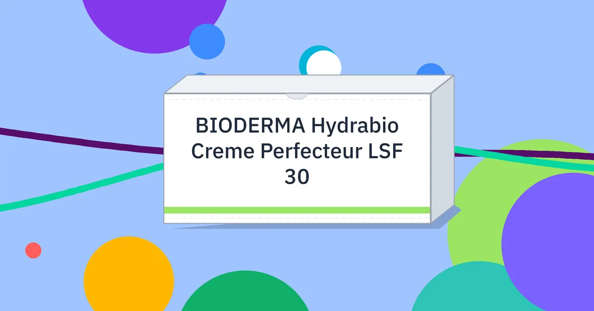 Symbolbild: Packung mit der Aufschrift BIODERMA Hydrabio Creme Perfecteur LSF 30 (PZN 20581849) – Verfügbarkeit und Bezug in Apotheken in Frankfurt am Main