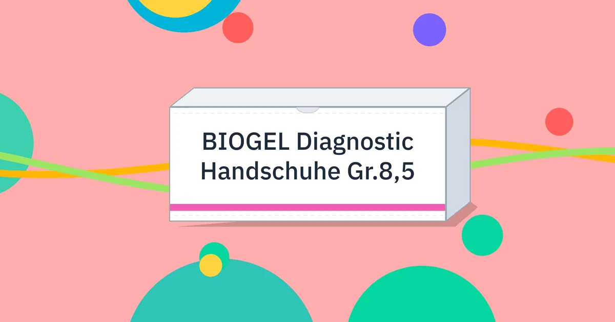 Symbolbild: Packung mit der Aufschrift BIOGEL Diagnostic Handschuhe Gr.8,5 (PZN 04701691) – Verfügbarkeit und Bezug in Apotheken in Frankfurt am Main