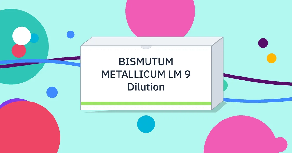 Symbolbild: Packung mit der Aufschrift BISMUTUM METALLICUM LM 9 Dilution (PZN 12794703) – Verfügbarkeit und Bezug in Apotheken in Frankfurt am Main