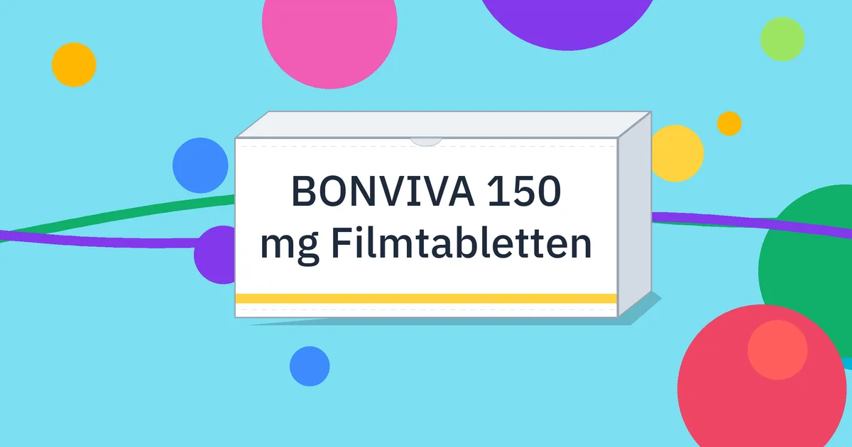 Symbolbild: Packung mit der Aufschrift BONVIVA 150 mg Filmtabletten (PZN 06494380) – Verfügbarkeit und Bezug in Apotheken in Frankfurt am Main