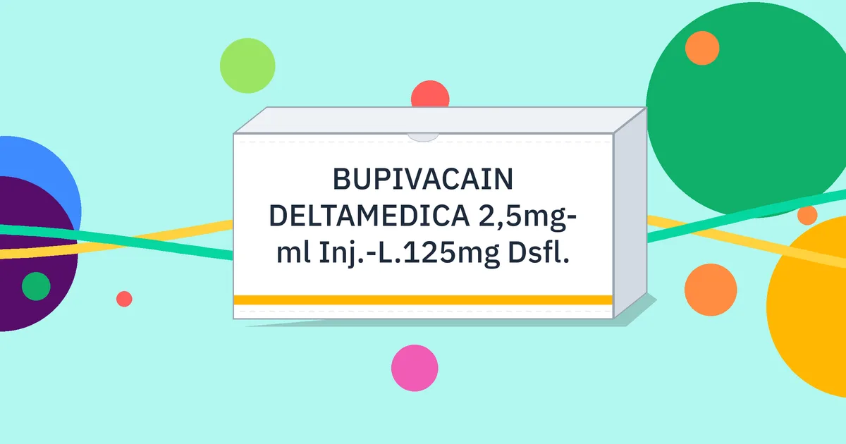 Symbolbild: Packung mit der Aufschrift BUPIVACAIN DELTAMEDICA 2,5mg-ml Inj.-L.125mg Dsfl. (PZN 09219852) – Verfügbarkeit und Bezug in Apotheken in Frankfurt am Main