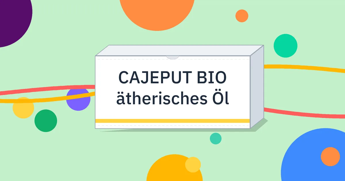 Symbolbild: Packung mit der Aufschrift CAJEPUT BIO ätherisches Öl (PZN 19192634) – Verfügbarkeit und Bezug in Apotheken in Frankfurt am Main