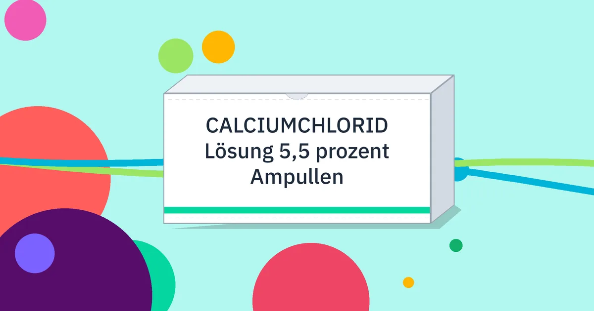 Symbolbild: Packung mit der Aufschrift CALCIUMCHLORID Lösung 5,5 prozent Ampullen (PZN 01350185) – Verfügbarkeit und Bezug in Apotheken in Frankfurt am Main