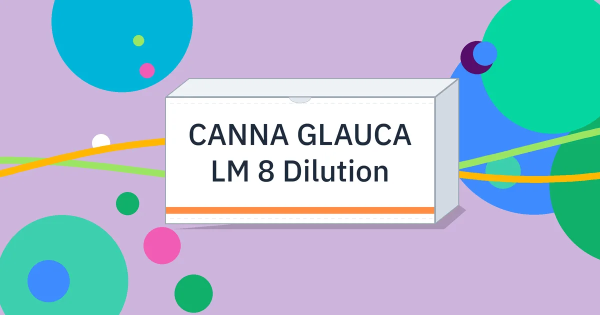 Symbolbild: Packung mit der Aufschrift CANNA GLAUCA LM 8 Dilution (PZN 13412939) – Verfügbarkeit und Bezug in Apotheken in Frankfurt am Main