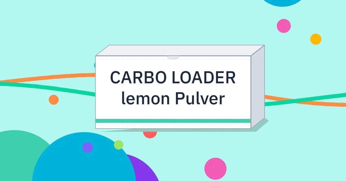 Symbolbild: Packung mit der Aufschrift CARBO LOADER lemon Pulver (PZN 11193580) – Verfügbarkeit und Bezug in Apotheken in Frankfurt am Main