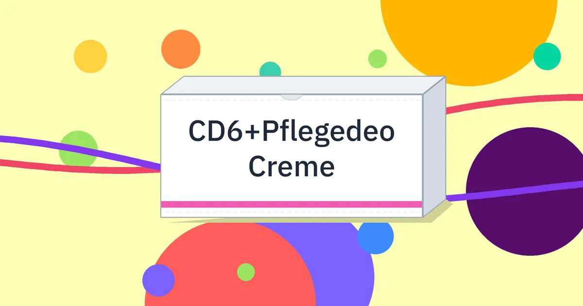 Symbolbild: Packung mit der Aufschrift CD6+Pflegedeo Creme (PZN 01418492) – Verfügbarkeit und Bezug in Apotheken in Frankfurt am Main