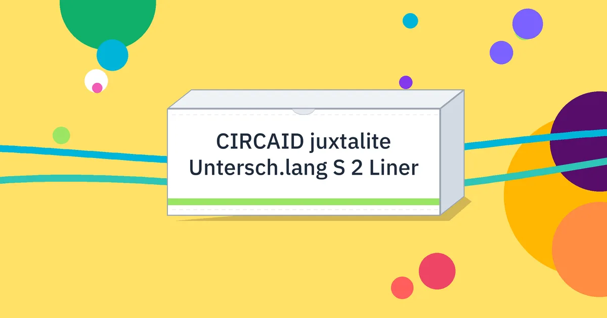Symbolbild: Packung mit der Aufschrift CIRCAID juxtalite Untersch.lang S 2 Liner (PZN 17938992) – Verfügbarkeit und Bezug in Apotheken in Frankfurt am Main