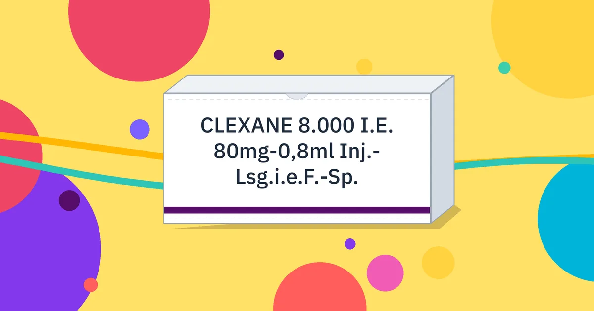 Symbolbild: Packung mit der Aufschrift CLEXANE 8.000 I.E. 80mg-0,8ml Inj.-Lsg.i.e.F.-Sp. (PZN 15814949) – Verfügbarkeit und Bezug in Apotheken in Frankfurt am Main