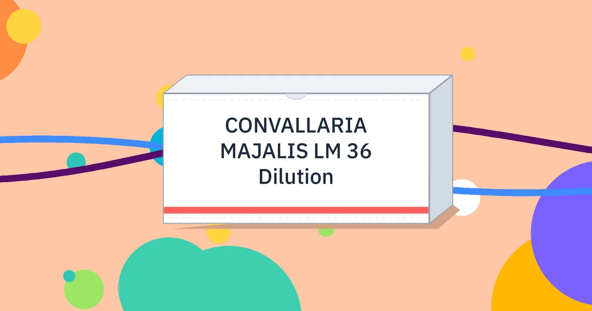 Symbolbild: Packung mit der Aufschrift CONVALLARIA MAJALIS LM 36 Dilution (PZN 12833751) – Verfügbarkeit und Bezug in Apotheken in Frankfurt am Main