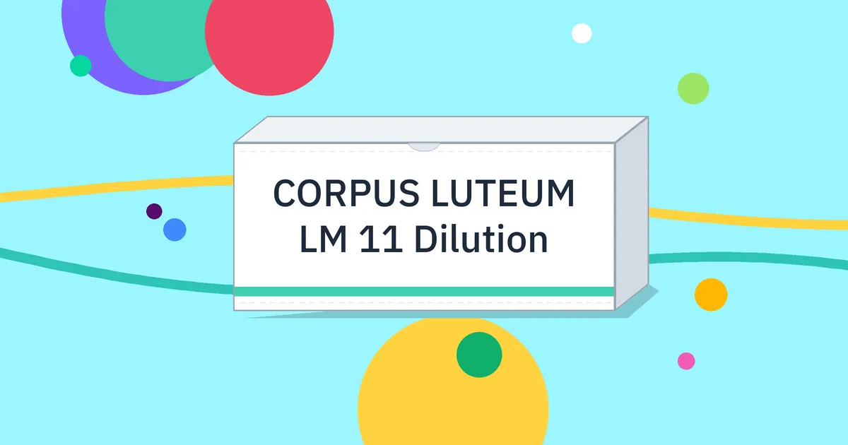 Symbolbild: Packung mit der Aufschrift CORPUS LUTEUM LM 11 Dilution (PZN 12834874) – Verfügbarkeit und Bezug in Apotheken in Frankfurt am Main