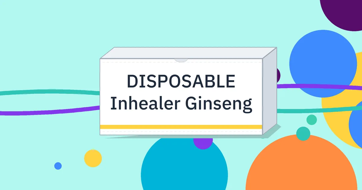 Symbolbild: Packung mit der Aufschrift DISPOSABLE Inhealer Ginseng (PZN 18907367) – Verfügbarkeit und Bezug in Apotheken in Frankfurt am Main