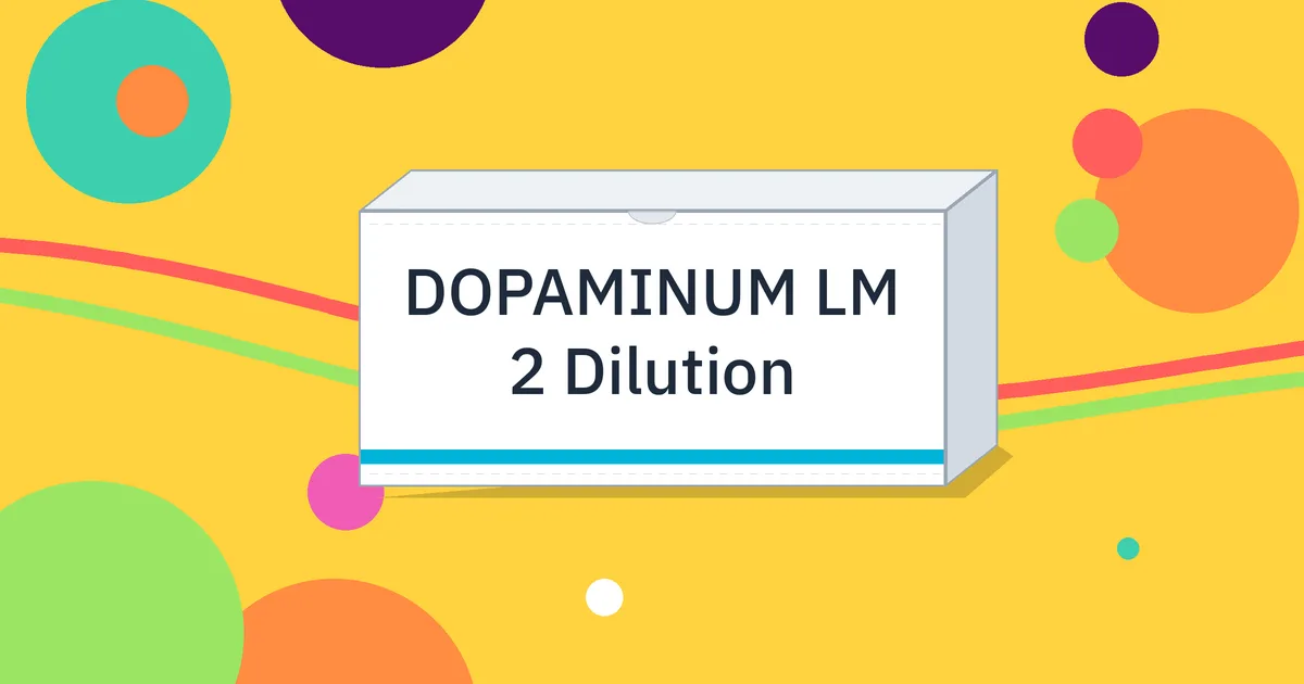 Symbolbild: Packung mit der Aufschrift DOPAMINUM LM 2 Dilution (PZN 12842543) – Verfügbarkeit und Bezug in Apotheken in Frankfurt am Main