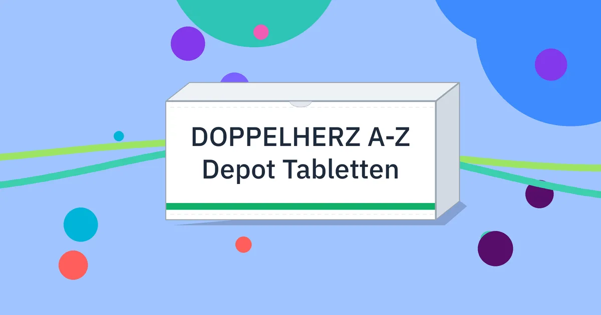 Symbolbild: Packung mit der Aufschrift DOPPELHERZ A-Z Depot Tabletten (PZN 00263449) – Verfügbarkeit und Bezug in Apotheken in Frankfurt am Main