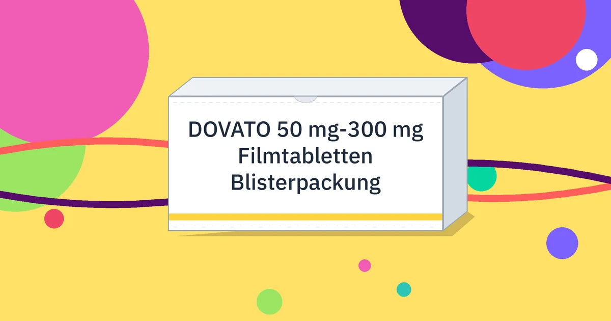 Symbolbild: Packung mit der Aufschrift DOVATO 50 mg-300 mg Filmtabletten Blisterpackung (PZN 19657599) – Verfügbarkeit und Bezug in Apotheken in Frankfurt am Main