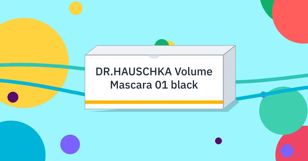 Symbolbild: Packung mit der Aufschrift DR.HAUSCHKA Volume Mascara 01 black (PZN 18651353) – Verfügbarkeit und Bezug in Apotheken in Frankfurt am Main