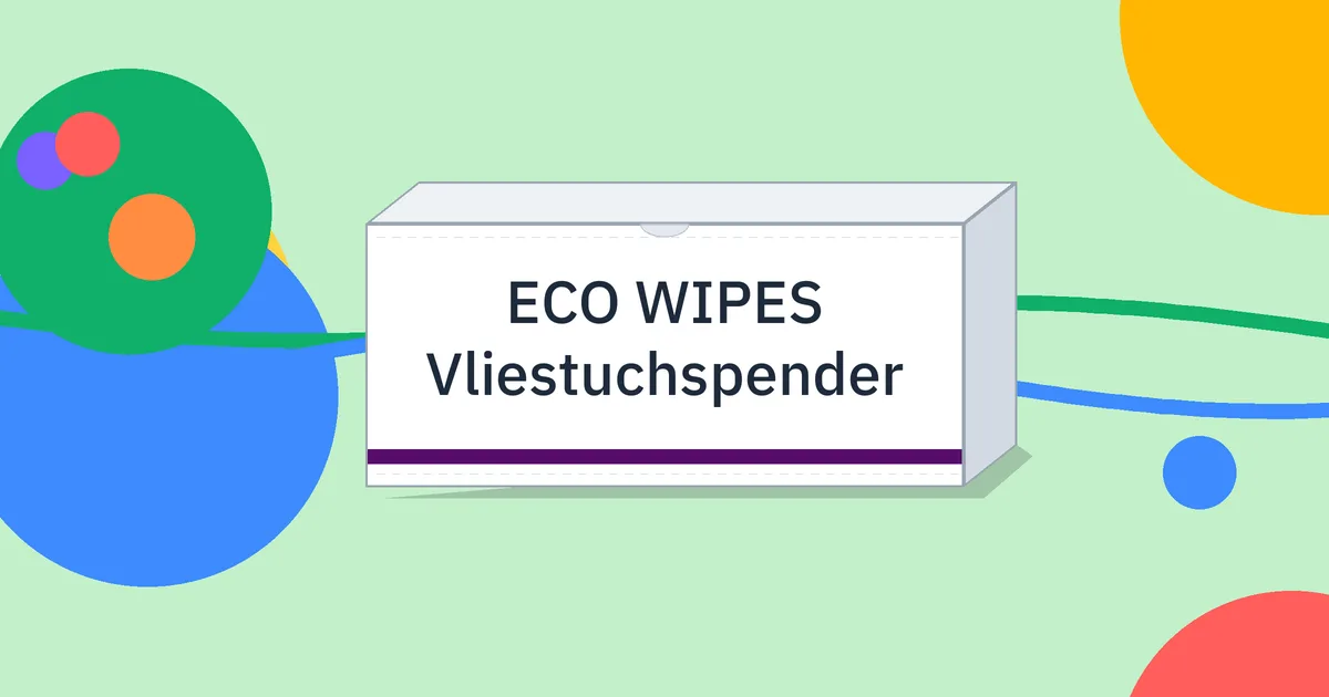 Symbolbild: Packung mit der Aufschrift ECO WIPES Vliestuchspender (PZN 14374939) – Verfügbarkeit und Bezug in Apotheken in Frankfurt am Main