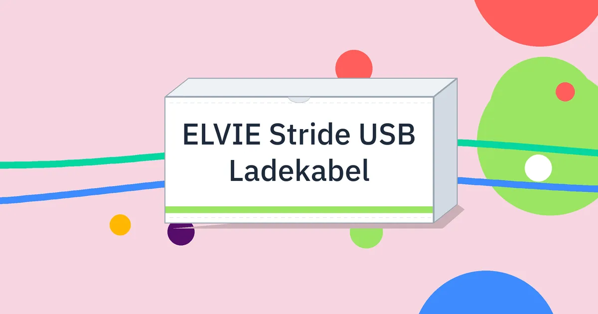 Symbolbild: Packung mit der Aufschrift ELVIE Stride USB Ladekabel (PZN 18200811) – Verfügbarkeit und Bezug in Apotheken in Frankfurt am Main