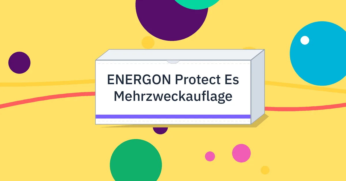 Symbolbild: Packung mit der Aufschrift ENERGON Protect Es Mehrzweckauflage (PZN 05456147) – Verfügbarkeit und Bezug in Apotheken in Frankfurt am Main