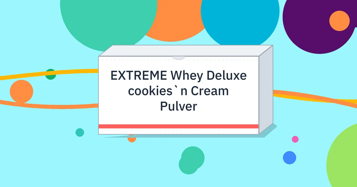 Symbolbild: Packung mit der Aufschrift EXTREME Whey Deluxe cookies`n Cream Pulver (PZN 09209227) – Verfügbarkeit und Bezug in Apotheken in Frankfurt am Main