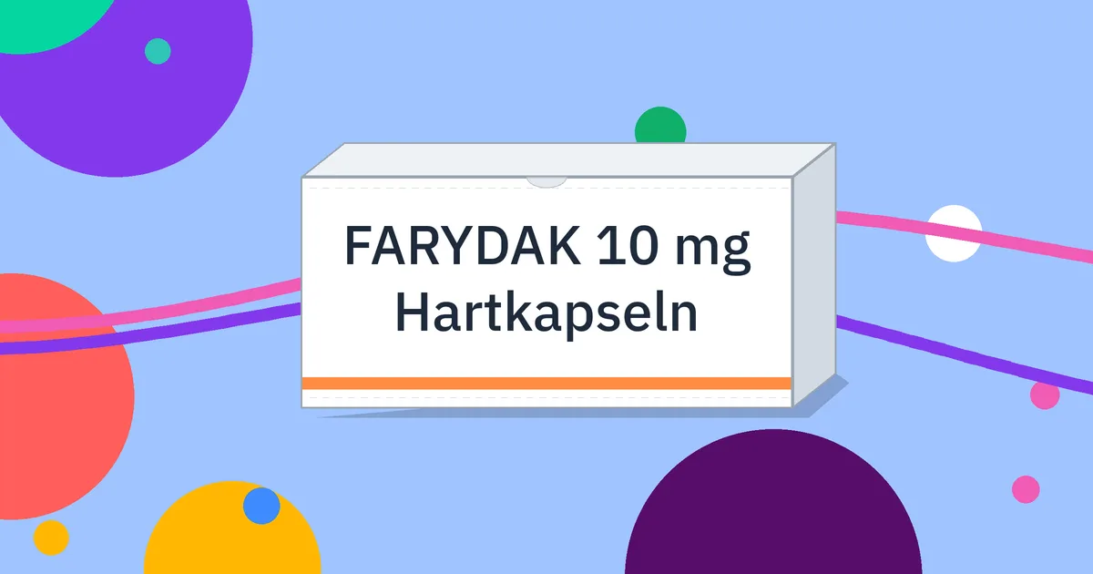 Symbolbild: Packung mit der Aufschrift FARYDAK 10 mg Hartkapseln (PZN 11126425) – Verfügbarkeit und Bezug in Apotheken in Frankfurt am Main