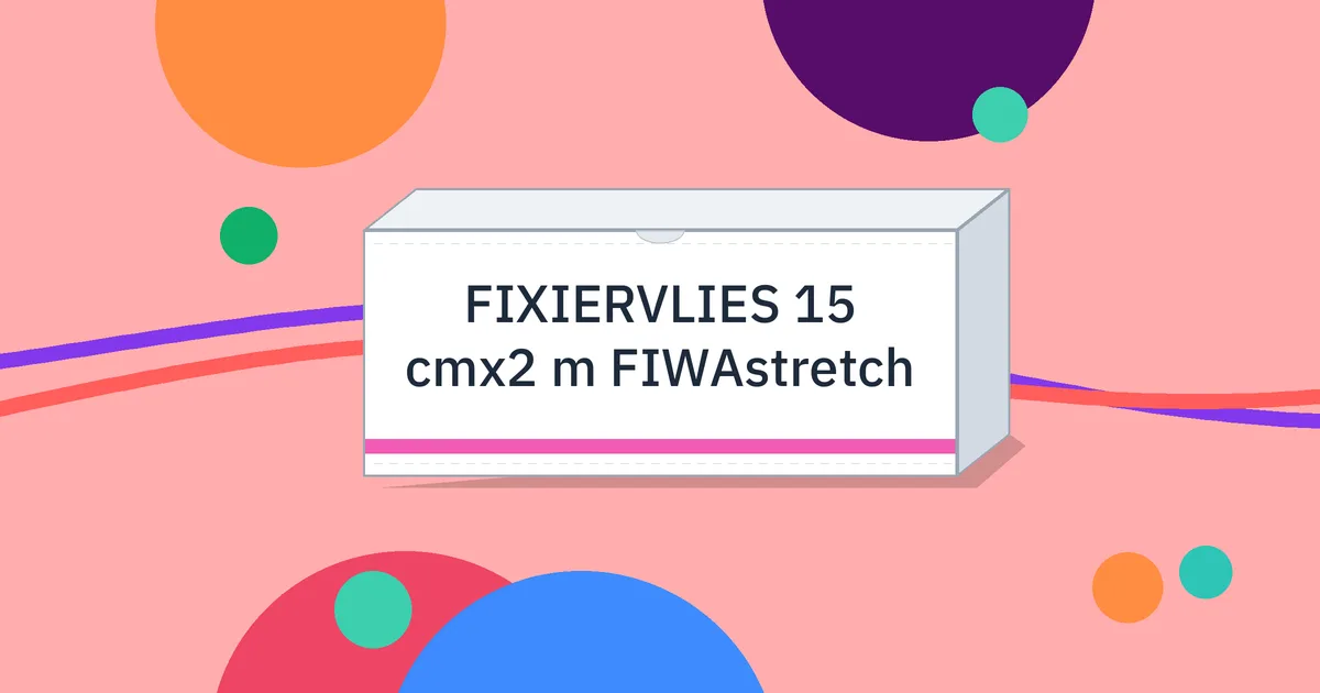 Symbolbild: Packung mit der Aufschrift FIXIERVLIES 15 cmx2 m FIWAstretch (PZN 14367307) – Verfügbarkeit und Bezug in Apotheken in Frankfurt am Main