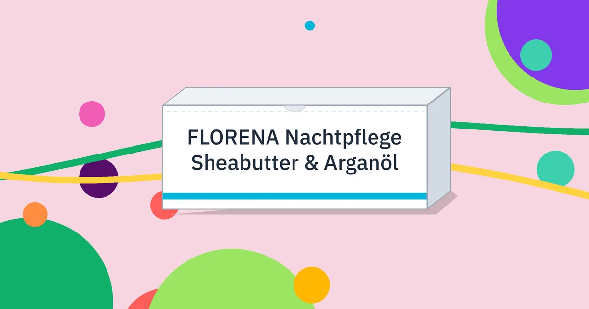 Symbolbild: Packung mit der Aufschrift FLORENA Nachtpflege Sheabutter & Arganöl (PZN 17626005) – Verfügbarkeit und Bezug in Apotheken in Frankfurt am Main