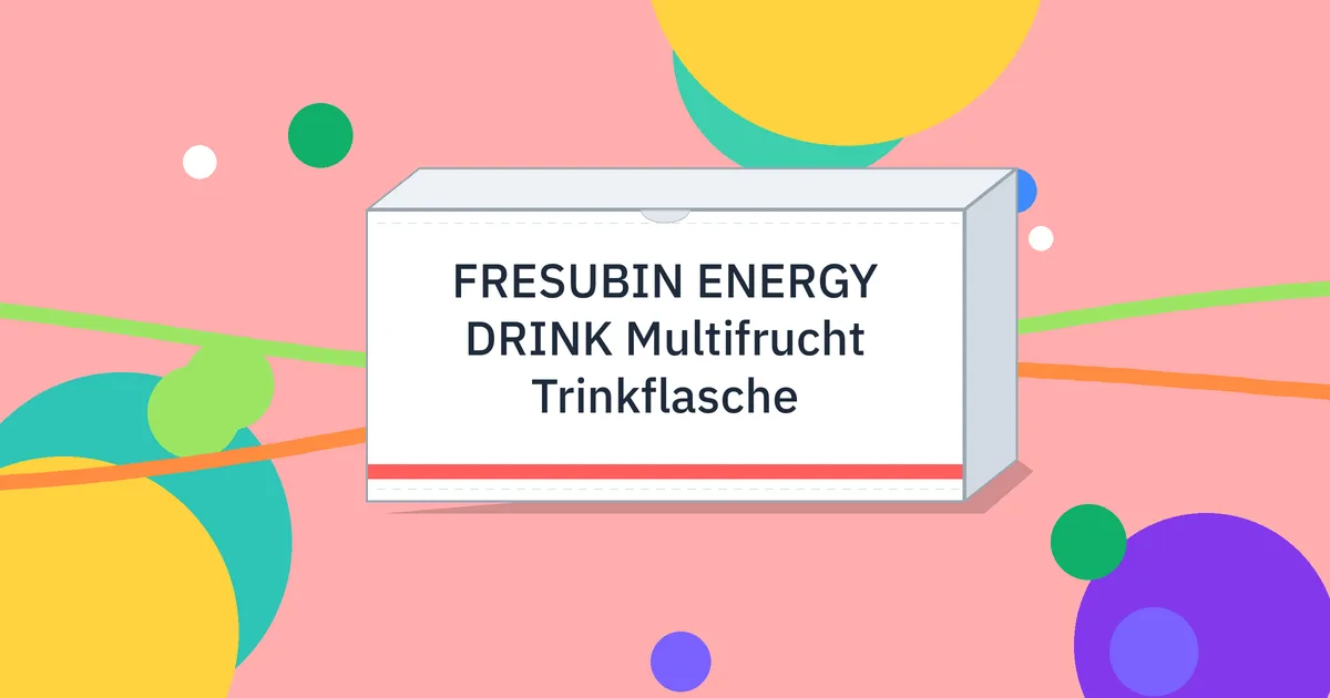 Symbolbild: Packung mit der Aufschrift FRESUBIN ENERGY DRINK Multifrucht Trinkflasche (PZN 09730220) – Verfügbarkeit und Bezug in Apotheken in Frankfurt am Main