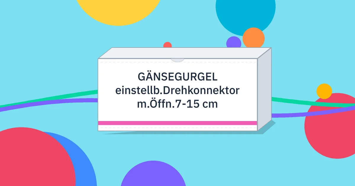 Symbolbild: Packung mit der Aufschrift GÄNSEGURGEL einstellb.Drehkonnektor m.Öffn.7-15 cm (PZN 16159949) – Verfügbarkeit und Bezug in Apotheken in Frankfurt am Main