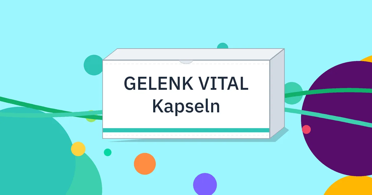 Symbolbild: Packung mit der Aufschrift GELENK VITAL Kapseln (PZN 10146012) – Verfügbarkeit und Bezug in Apotheken in Frankfurt am Main