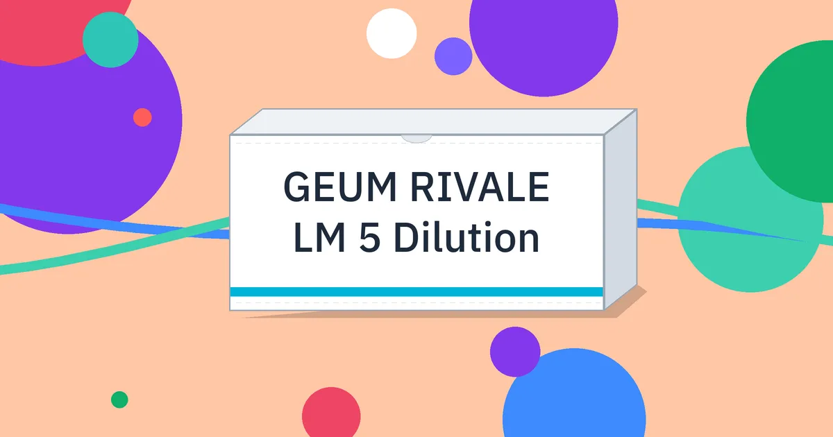Symbolbild: Packung mit der Aufschrift GEUM RIVALE LM 5 Dilution (PZN 13542731) – Verfügbarkeit und Bezug in Apotheken in Frankfurt am Main